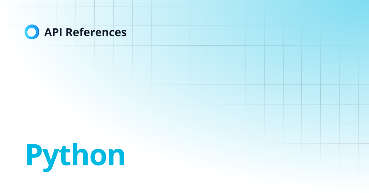 Python | API References