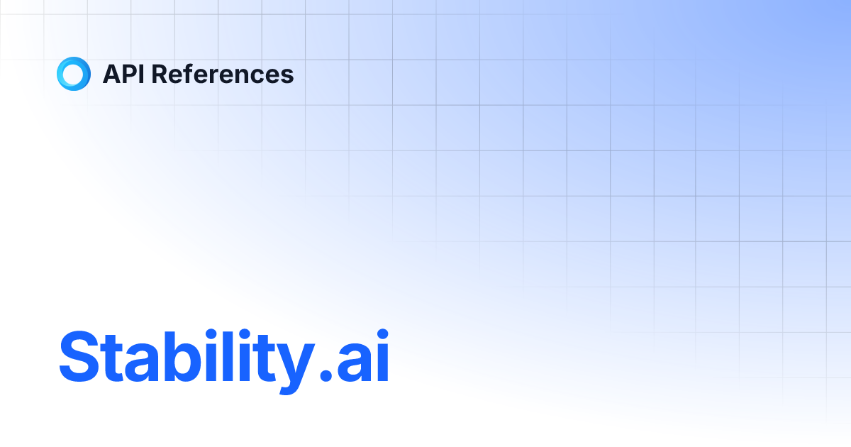 Stability.ai | API References