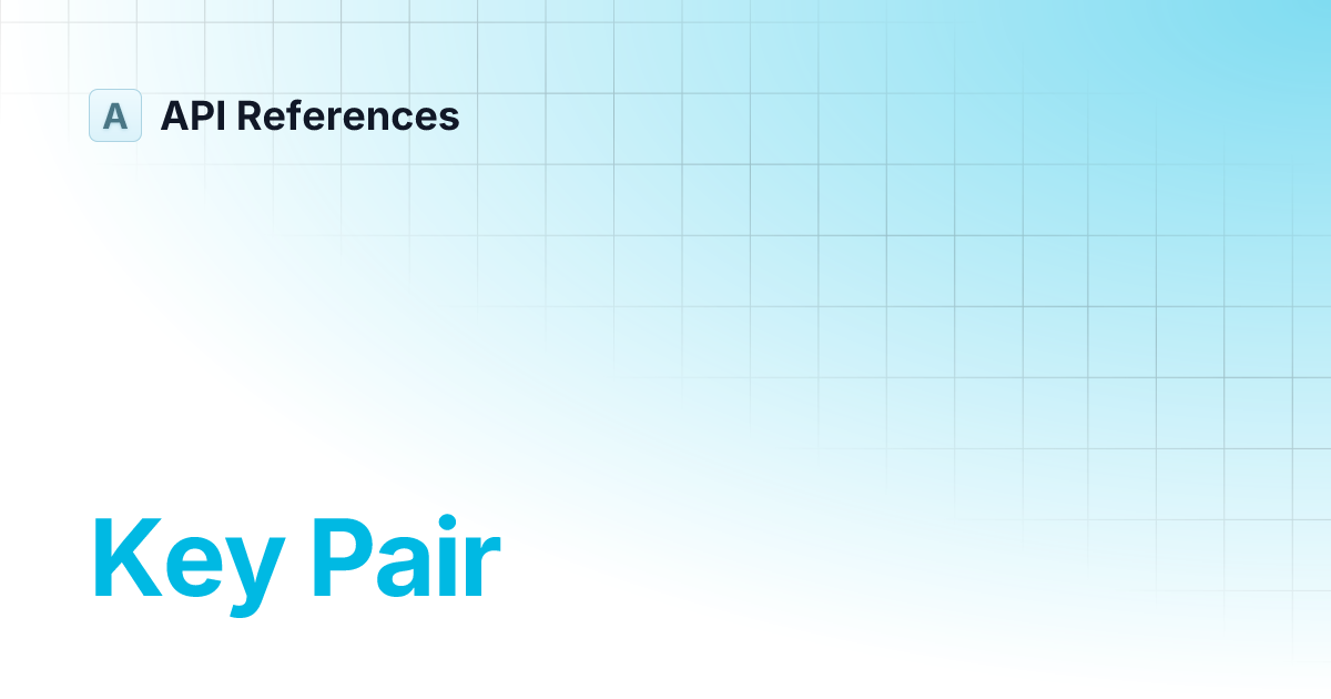 Key Pair | API References