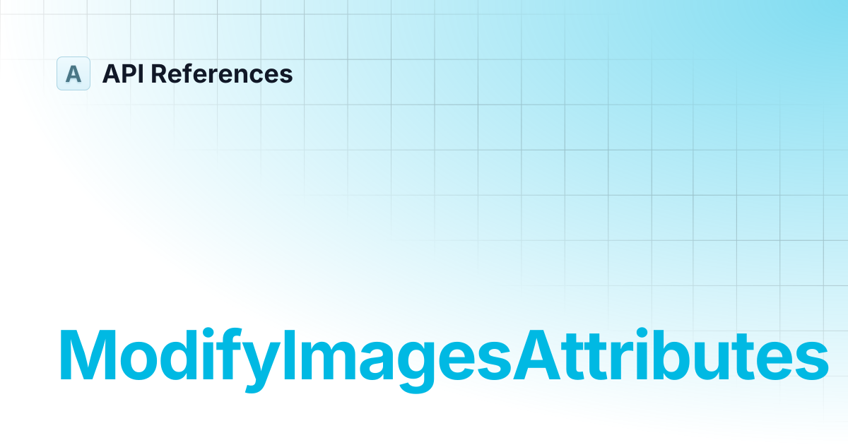 ModifyImagesAttributes | API References