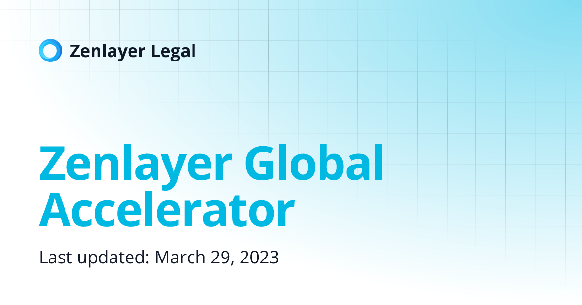 Zenlayer Global Accelerator | Zenlayer Legal